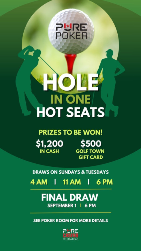 24/7 Poker Calendar - PURE Casino Yellowhead
